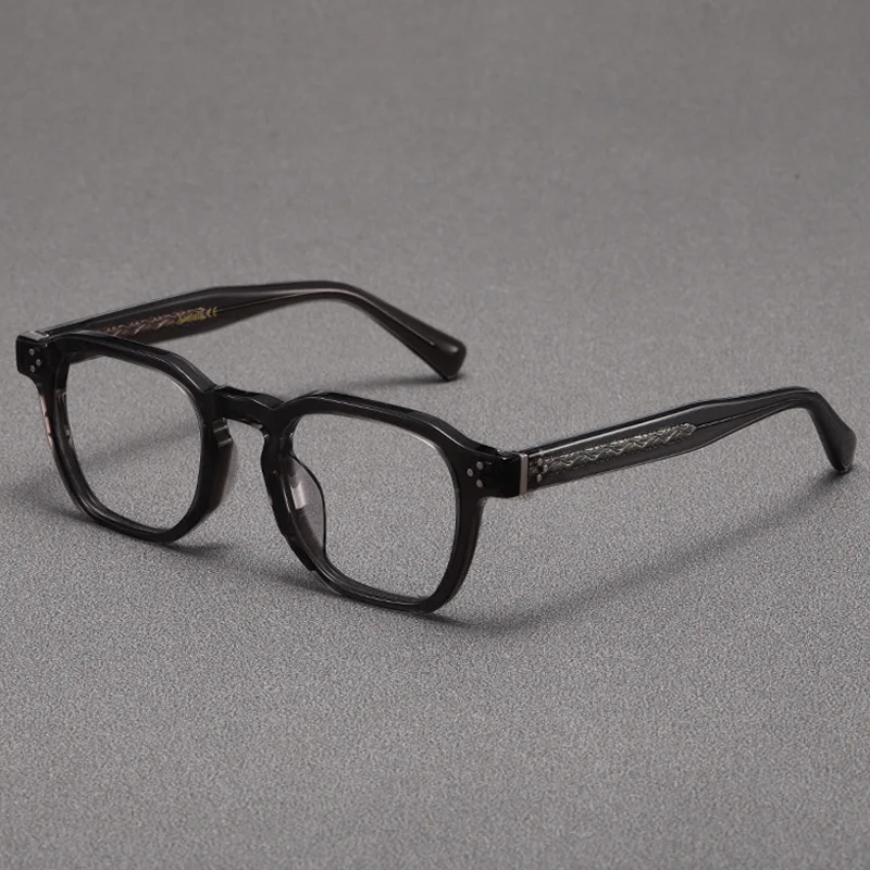 527-Tortoise-Acetate-Square-Eyeglasses-Frames-Designer-Japanese-Style ...