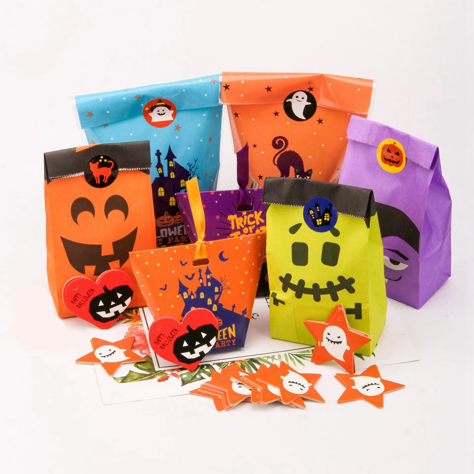 Halloween-Style-Candy-Box-Kids-Gift-Bags-Trick-Or-Treat-Cute-Pumpkin ...