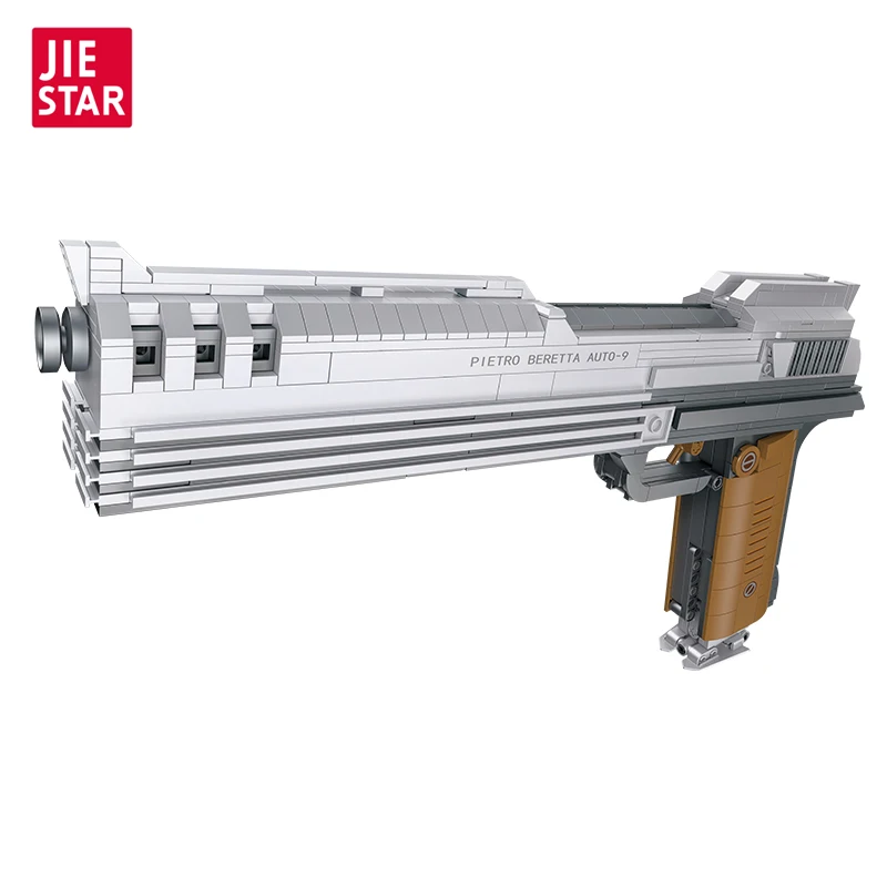 58024-Jiestar-Ideas-Fire-Burst-Weapon-Brick-High-Tech-AUTO-9-Pistol-Gun ...