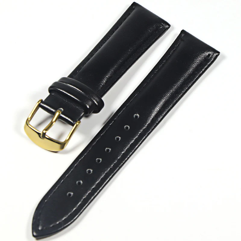 20MM-Cowhide-watch-band-with-pin-buckle-watch-accessories-Leather-plain ...