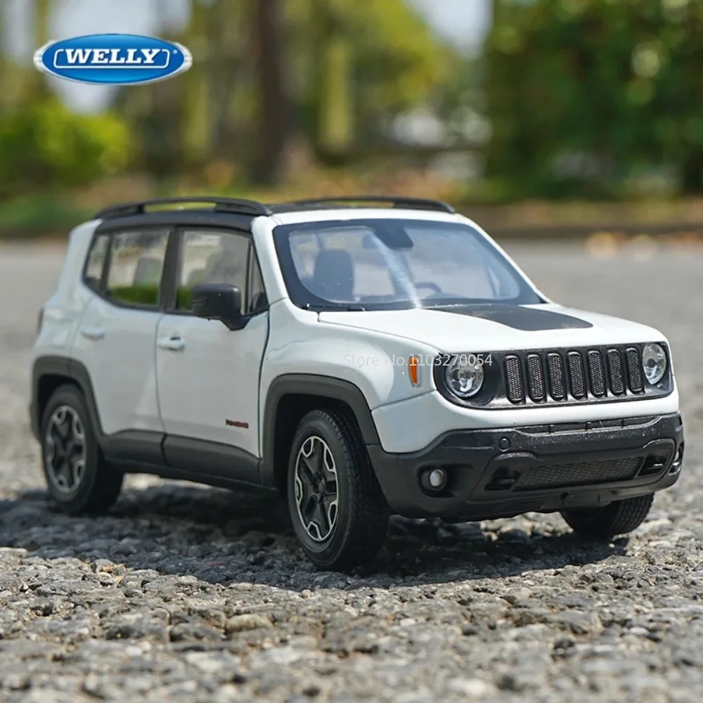WELLY-Jeep-Renegade-Trailhawk-Alloy-SUV-Car-Model-Diecast-Metal-Ve ...