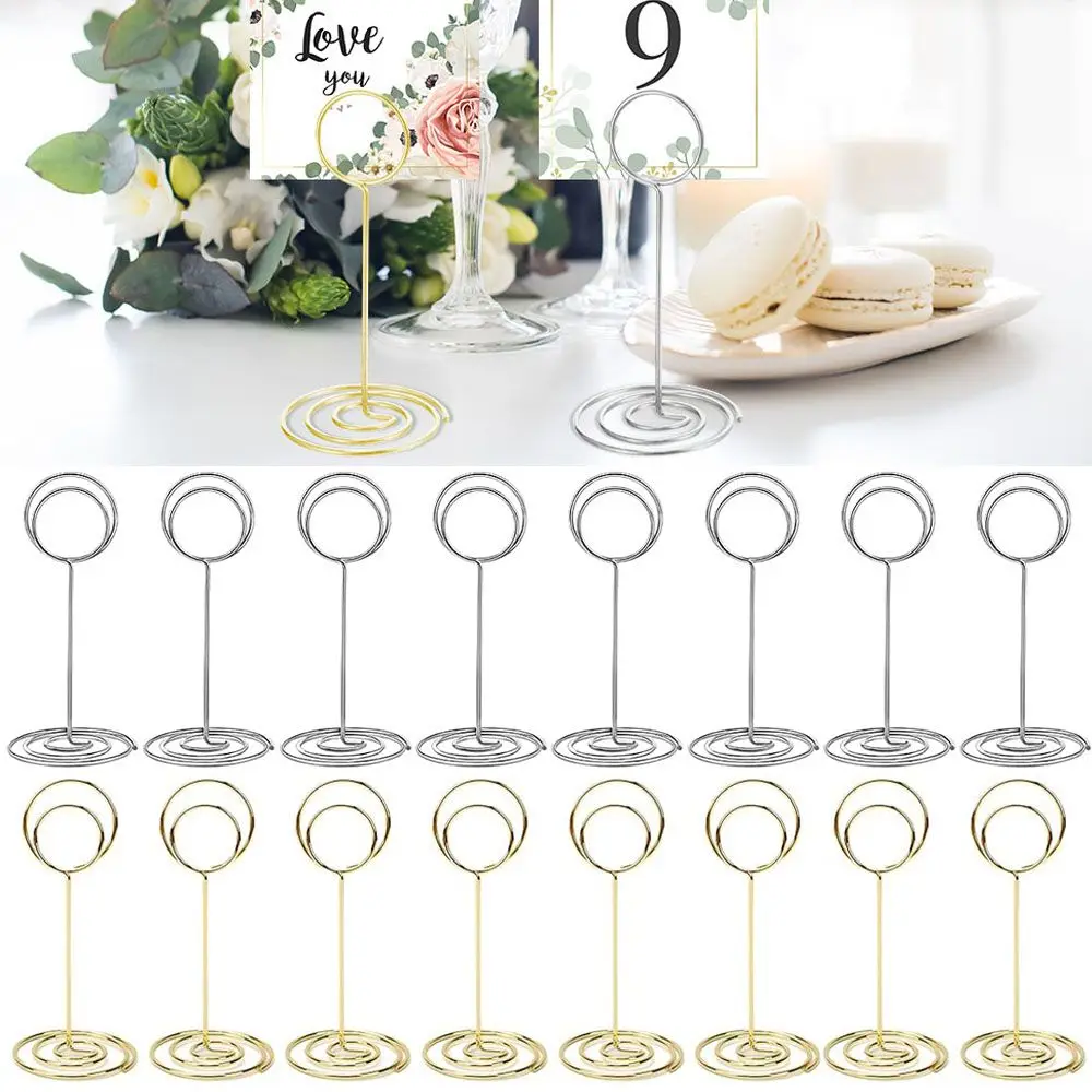 Wedding-Table-Number-Holder-Stands-Name-Seating-Labels-Place-Card-Clips ...