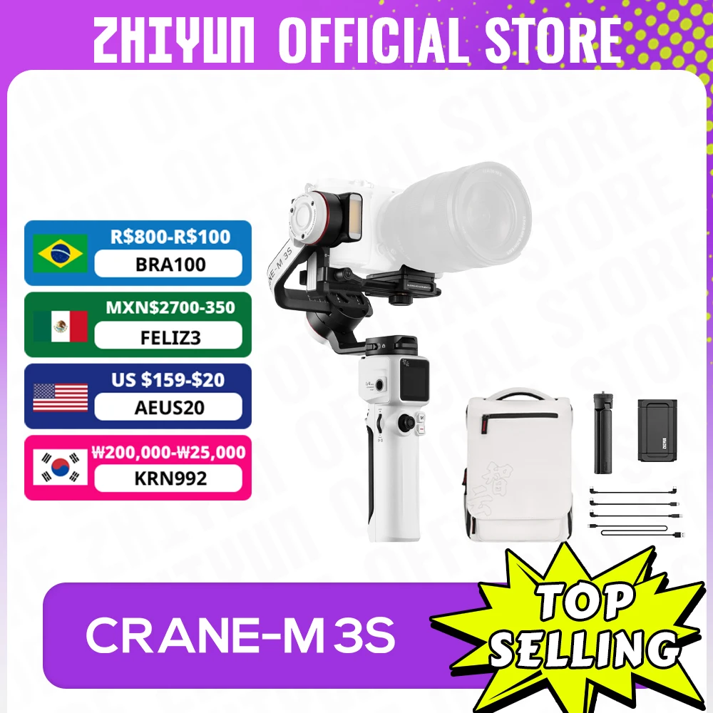 ZHIYUN-Official-Crane-M3S-Camera-Gimbal-Stabilizer-Handheld-Quick ...