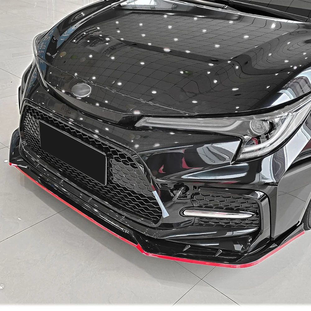 For Toyota Corolla 2021 Front Bumper Lip Chin Spoiler Splitter Diffuser ...