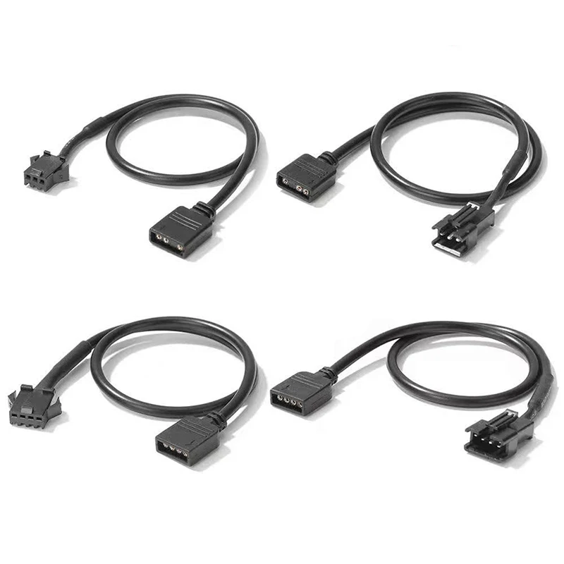 5V-3-Pin-12V-4-Pin-30cm-Motherboard-RGB-Adapter-Conversion-Cable-for-PC ...