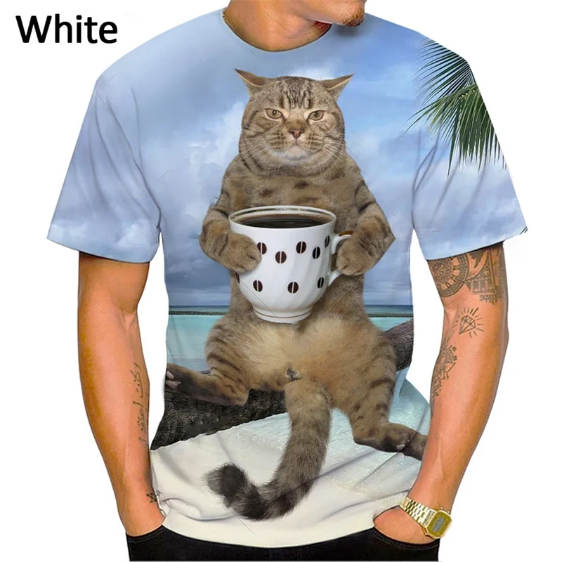 Camiseta-con-patr-n-de-gato-divertido-para-hombre-camisetas-creativas ...