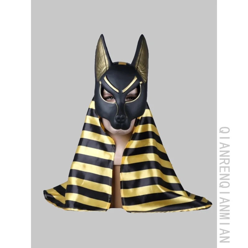 Cosplay-Ancient-Egyptian-Myths-Death-Anubis-Wolf-Face-Mask-Latex-Helmet ...