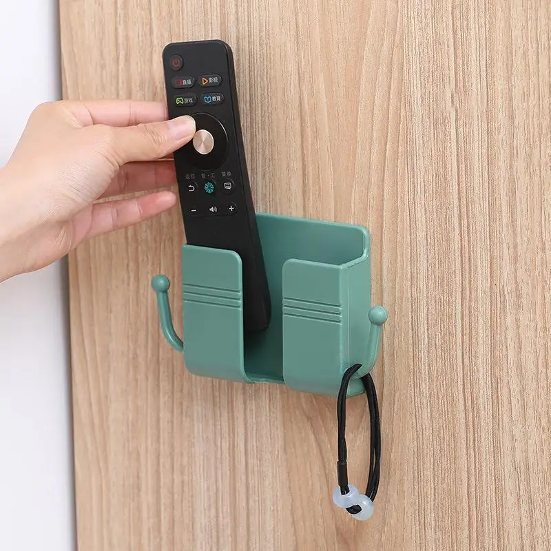 Wall-Mounted-Organizer-Storage-Box-Remote-Control-Mounted-Mobile-Phone ...