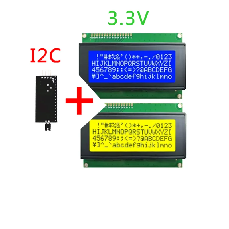 3-3V-LCD-Board-2004-20X4-2004A-20X4-Blue-Or-Yellow-Screen-LCD2004-IIC ...
