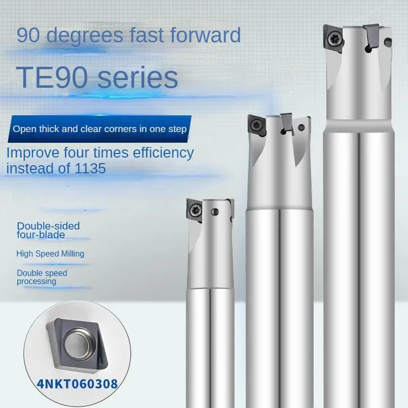 TE90-CNC-fast-feed-milling-cutter-rob-90-degree-right-angle-with-large ...