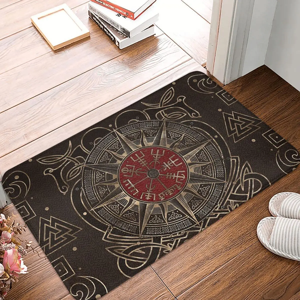 Vikings-Viking-Anti-Slip-Doormat-Living-Room-Mat-Vegvisir-Compass ...