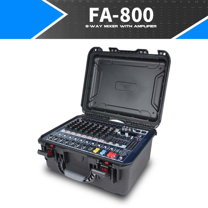 Professional 8-way Mixer With Power Amplifier, High Power Outdoor ...