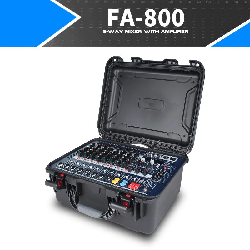Professional 8-way Mixer With Power Amplifier, High Power Outdoor ...