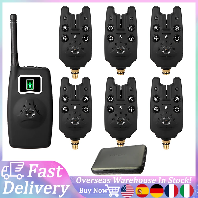 Wireless-Fishing-Bite-Alarms-Set-Digital-Fishing-Alarm-Kit-LED-Alarm ...