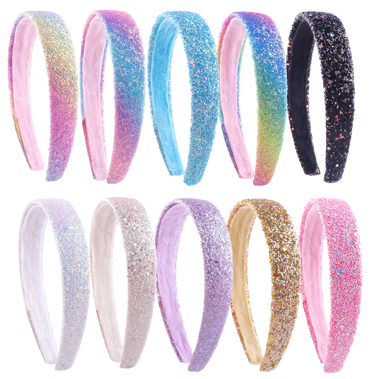 Glitter-Headbands-for-Girls-Princess-Sparkly-Wide-Headband-Kids-Cute ...