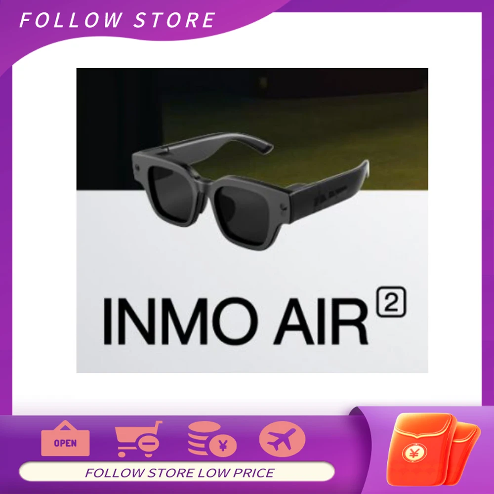 INMO Air 2 무선 AR 안경, 휴대용 고화질 풀 컬러 디스플레이, 모바일 컴퓨터 화면 프로젝션 번역 프롬프트| | - AliExpress