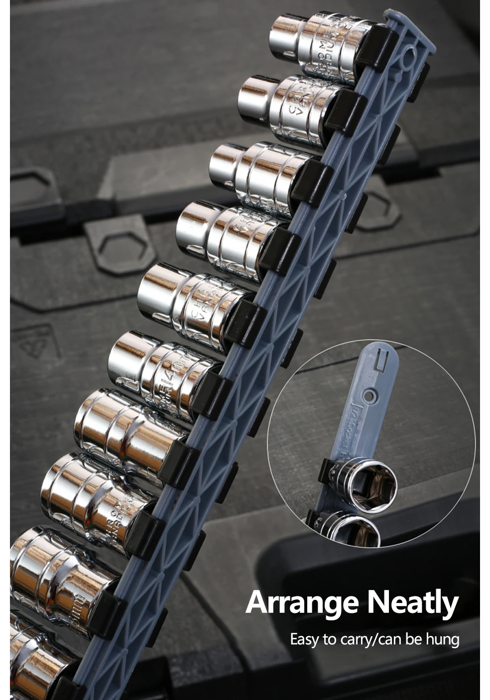 Cle a cliquet,Jeu de têtes de clé à douille hexagonale pour cliquet, 1 ...