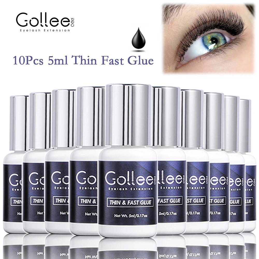 Gollee-Lash-Extension-Glue-10pcs-Adhesive-Glue-Bonder-Pro-No-Irritation ...