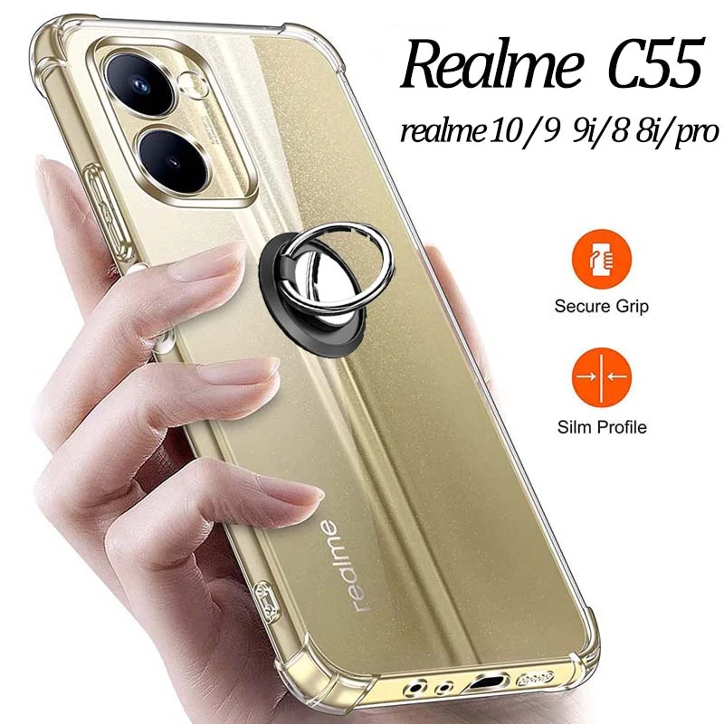 Capa realme c55 Ring Case , smartphone Capa para Realme 10 9 Realmi 8 ...