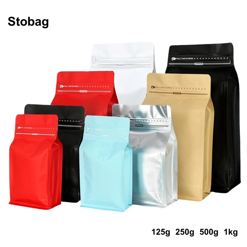 StoBag-50pcs-Coffee-Beans-Packaging-Bag-Aluminum-Foil-with-Valve-Sealed-Storage-for-Food-Powder ...