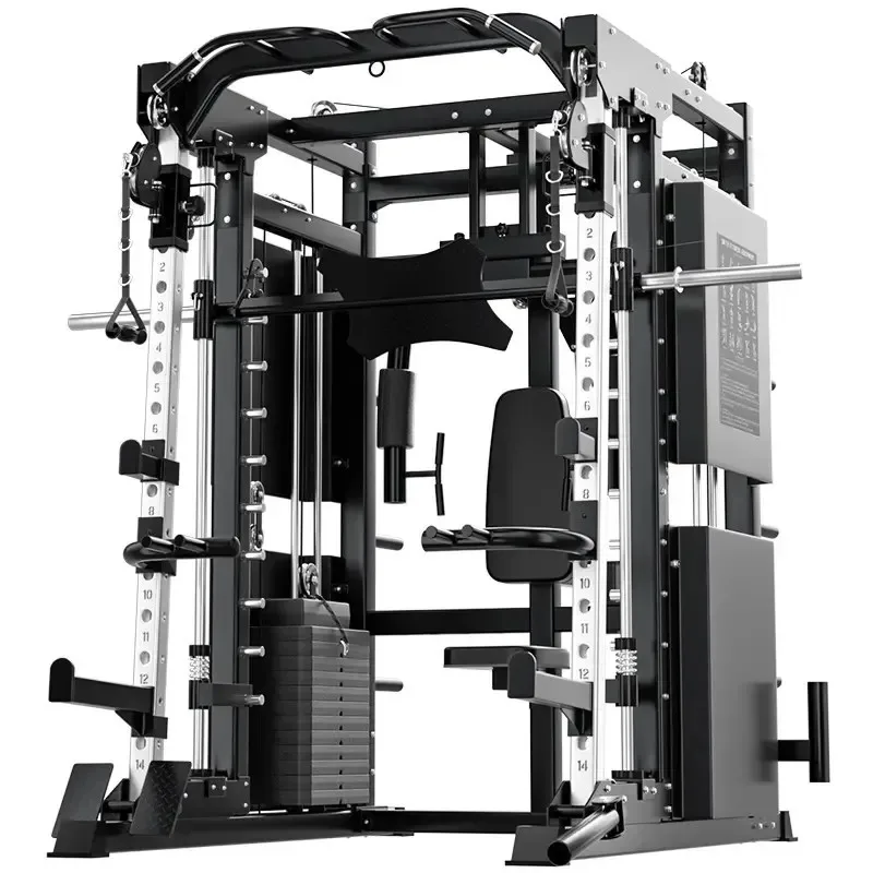 Professional Gym Smith Machine Set—Multi-Functional All-in-One Fitness ...