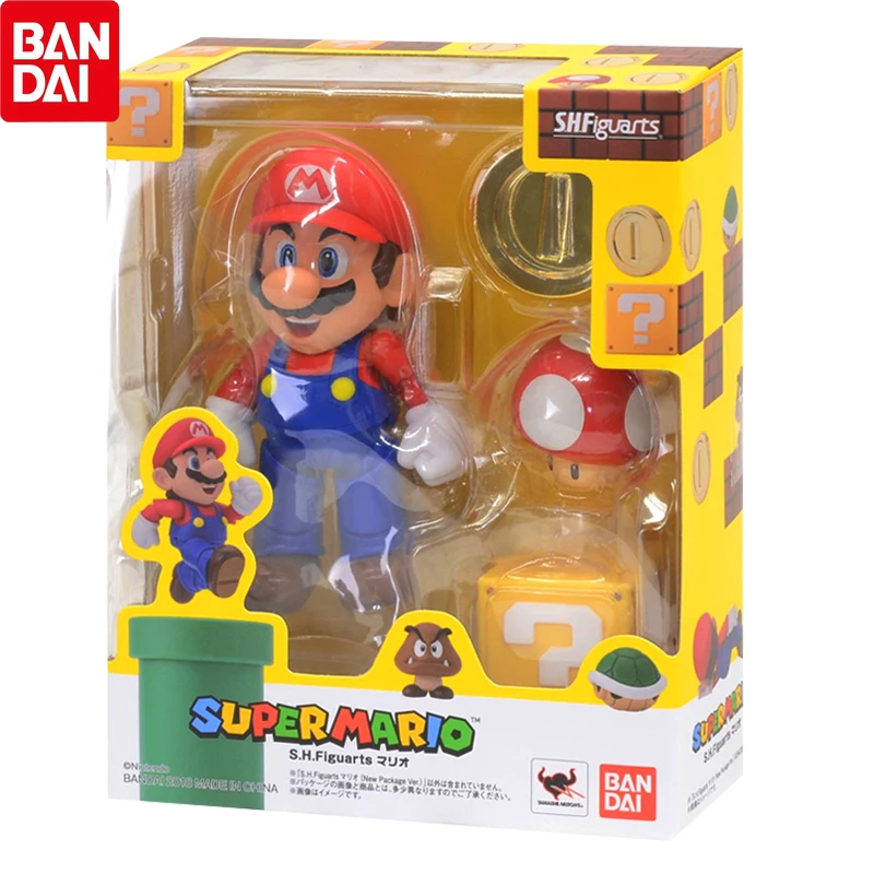Bandai figuras de acción de Super Mario, modelo de Super Mario ...