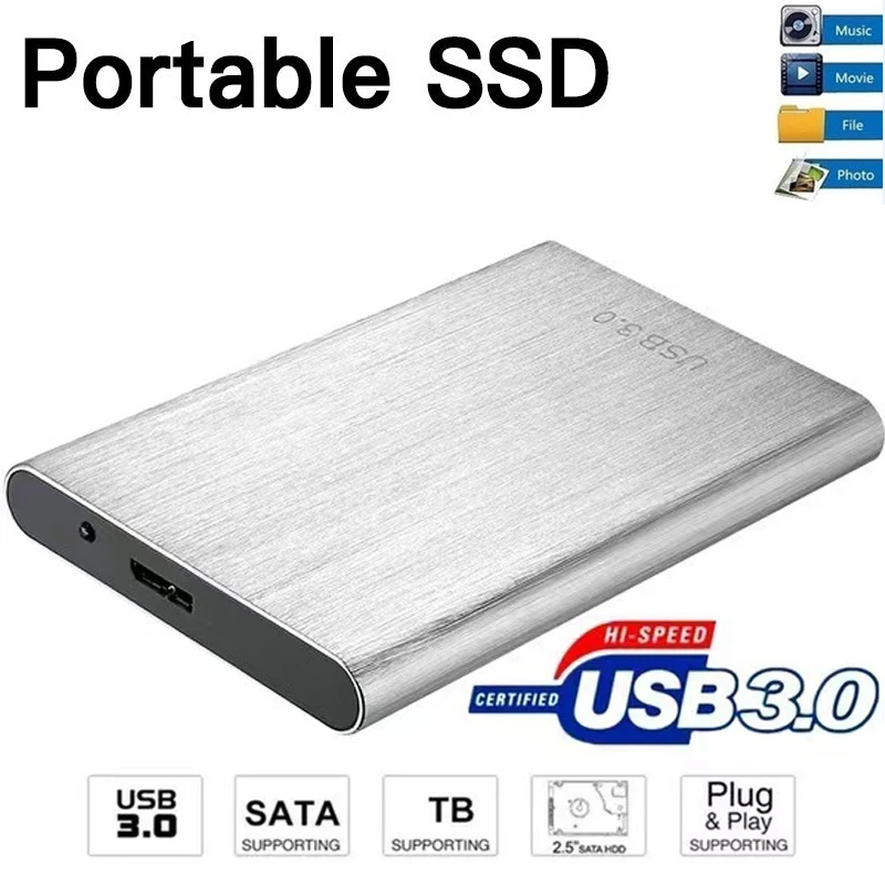 Disco Duro Externo portátil, Disco Duro Externo USB 2023, tipo C, M.2, SSD, 3,1 GB, 1TB, 2TB ...