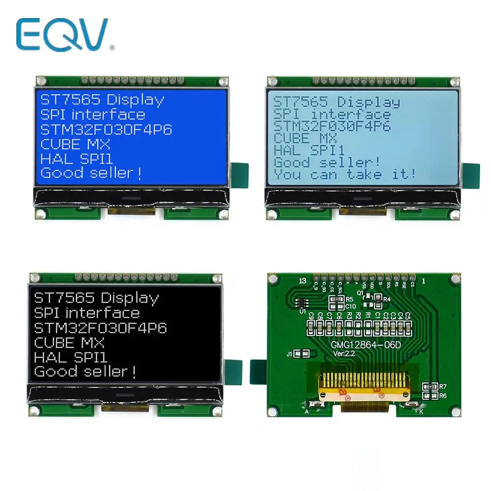 Lcd12864 12864-06D, 12864, LCD module, COG, with Chinese font, dot ...