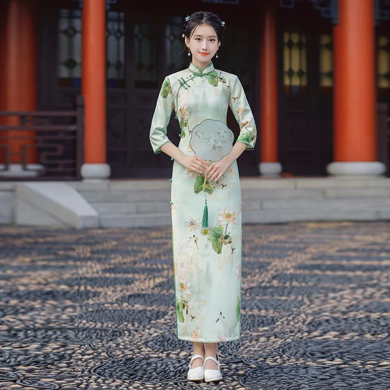 Green Chinese Dresses