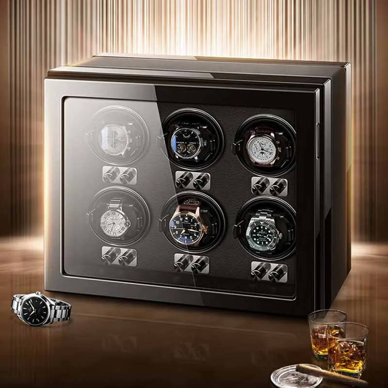 Silent-Movement-Watch-Winders-Mechanical-Watches-Organizer-Display-Box ...