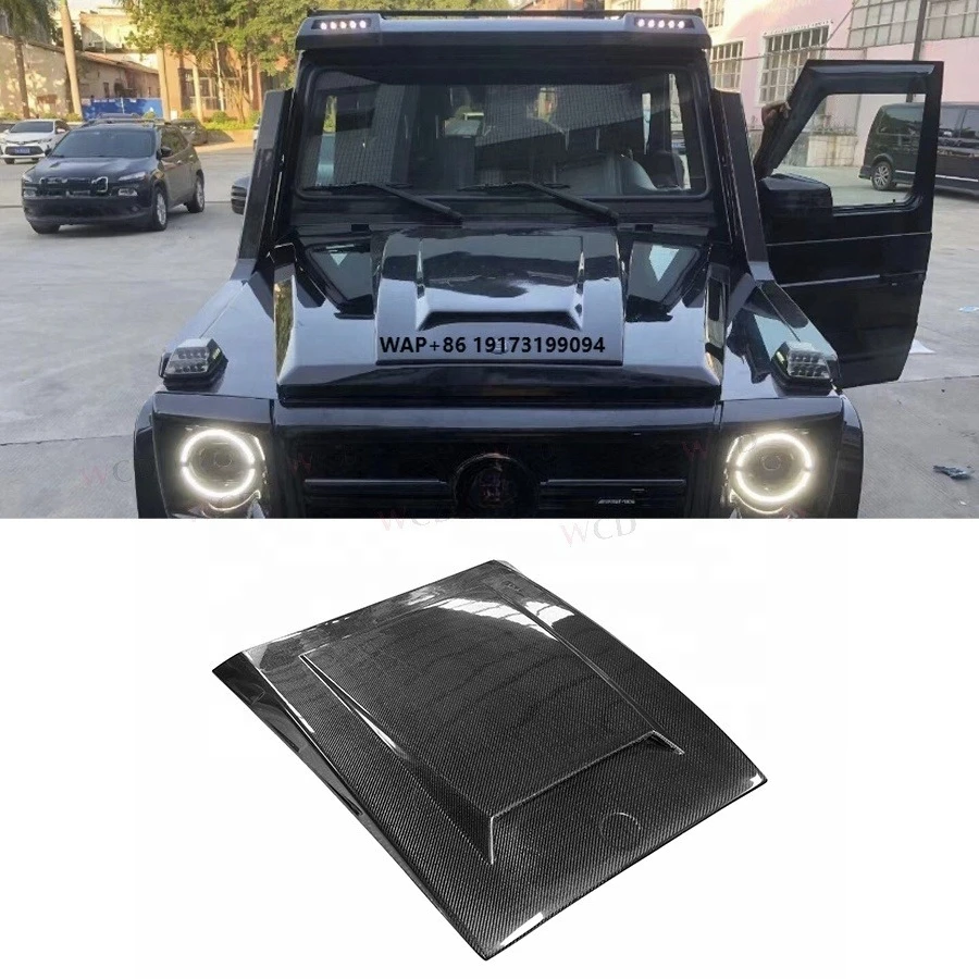 B Style New Carbon Fiber Engine Hood for Benz G Class W463 G63 G55 G65 ...