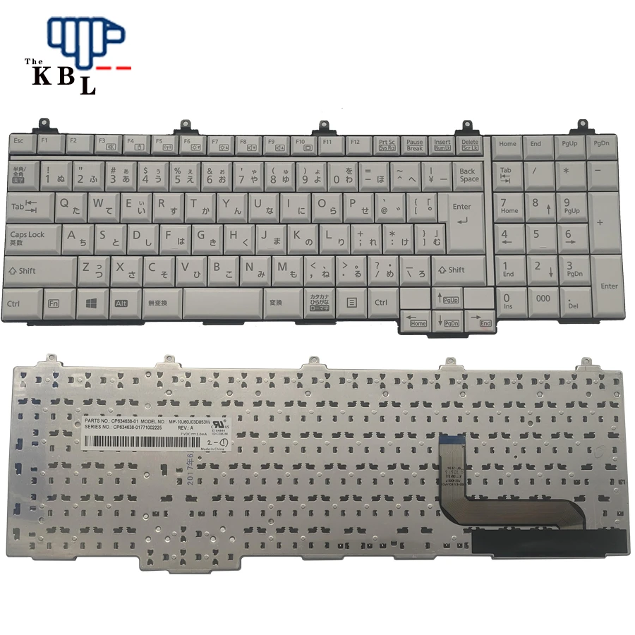 Original New Uk Language For Fujitsu Lifebook A572 A574 A743 White ...