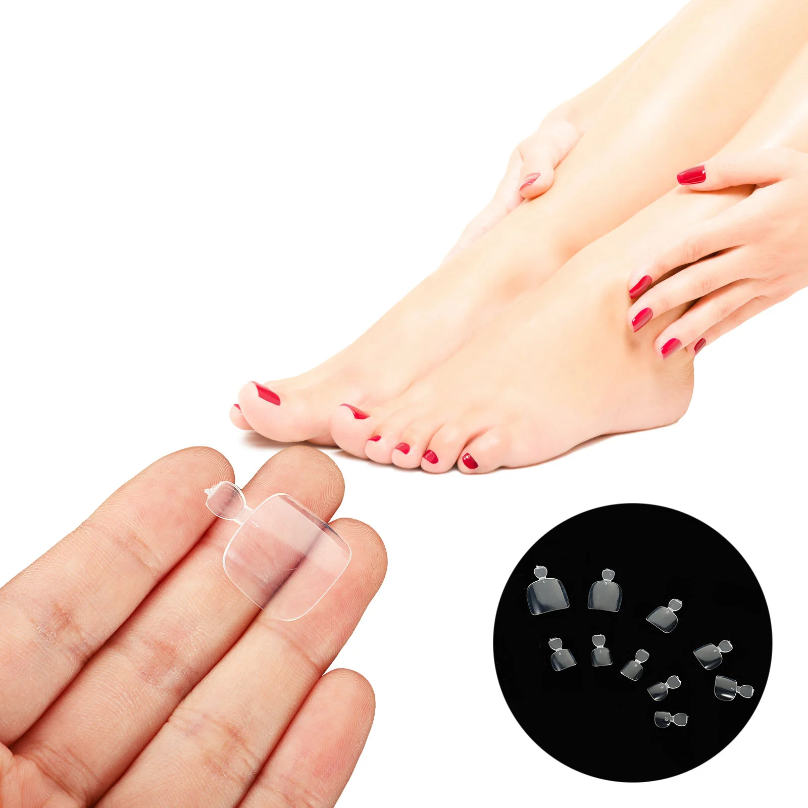 500-Pcs-Full-Cover-False-Nailsnails-Fake-Tips-Plastic-Supplies ...