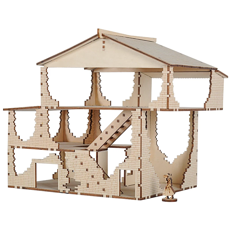 D&D Tavern Terrain Wood Laser Cut 3D Fantasy Inn Miniature 28mm Scale ...