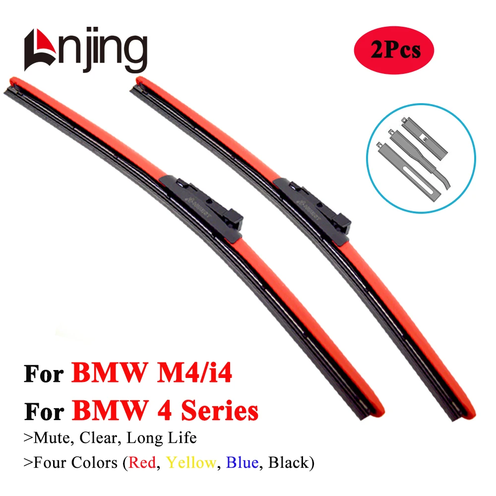LNJING-Colorful-Wiper-Blades-For-BMW-4-Series-M4-I4-F32-F82-F33-F83-F36 ...