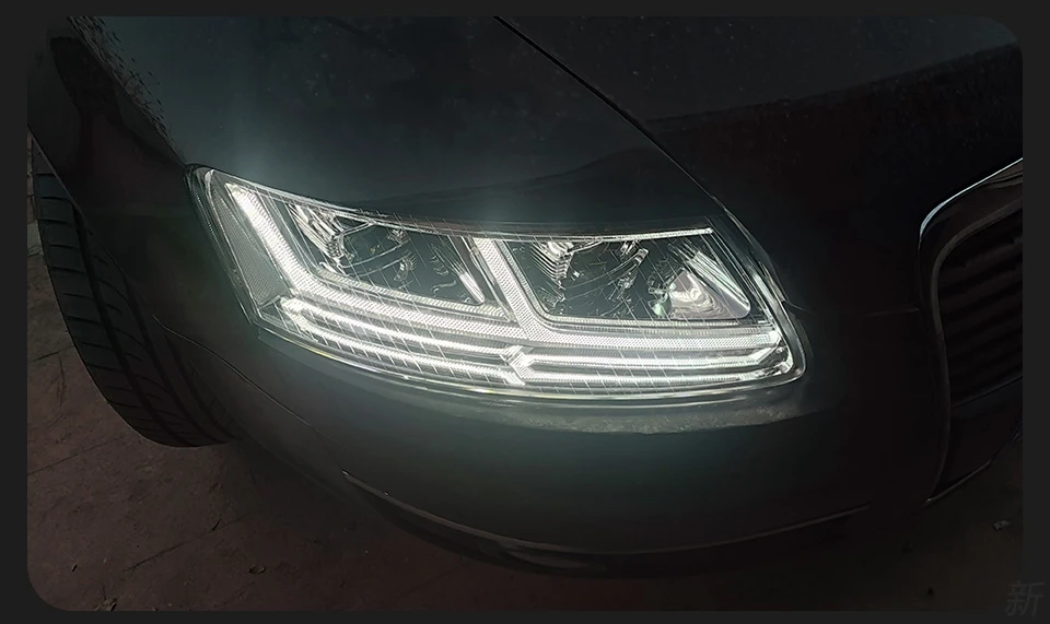 Audi A6 Headlights 2005-2011 A6 C5 C6 LED Headlight Dynamic Signal ...