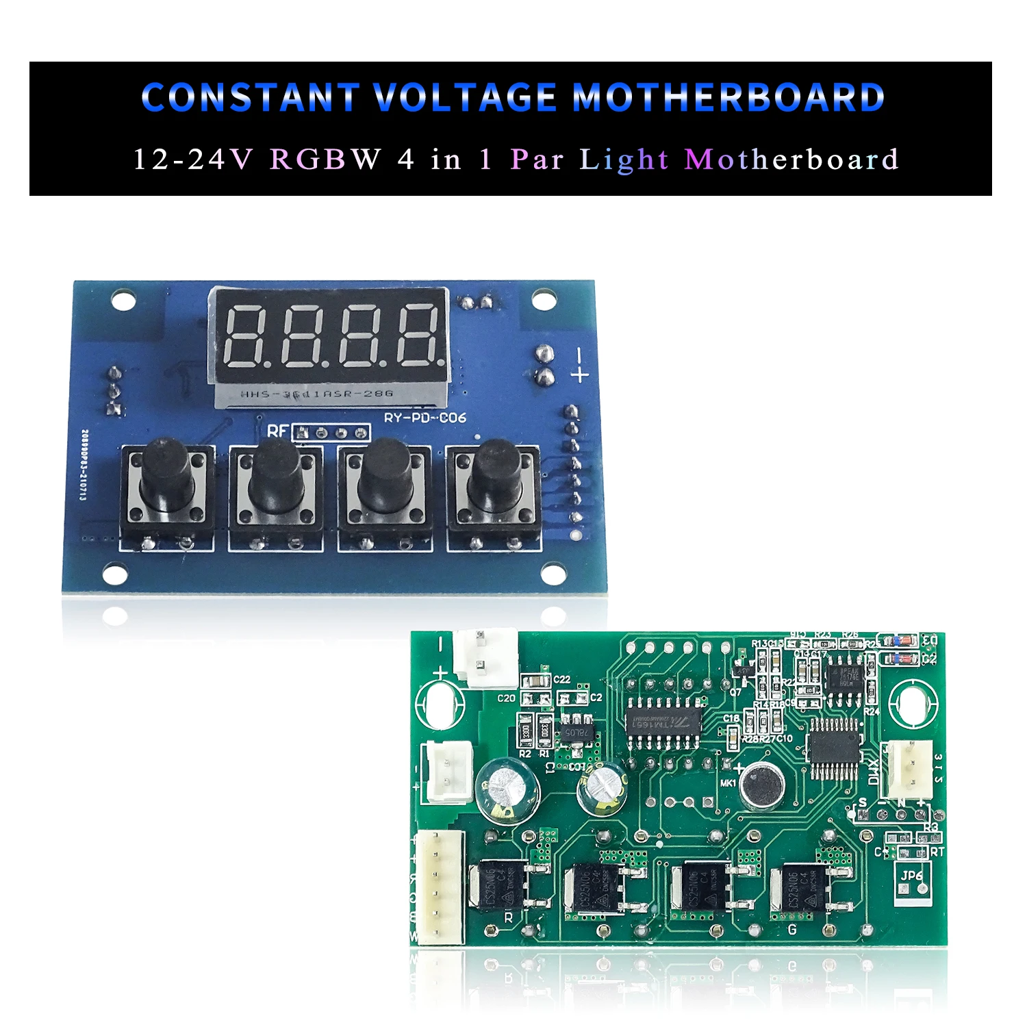 Motherboard-remota-com-bot-o-grande-LED-PAR-Motherboard-Voltagem-RGBW ...
