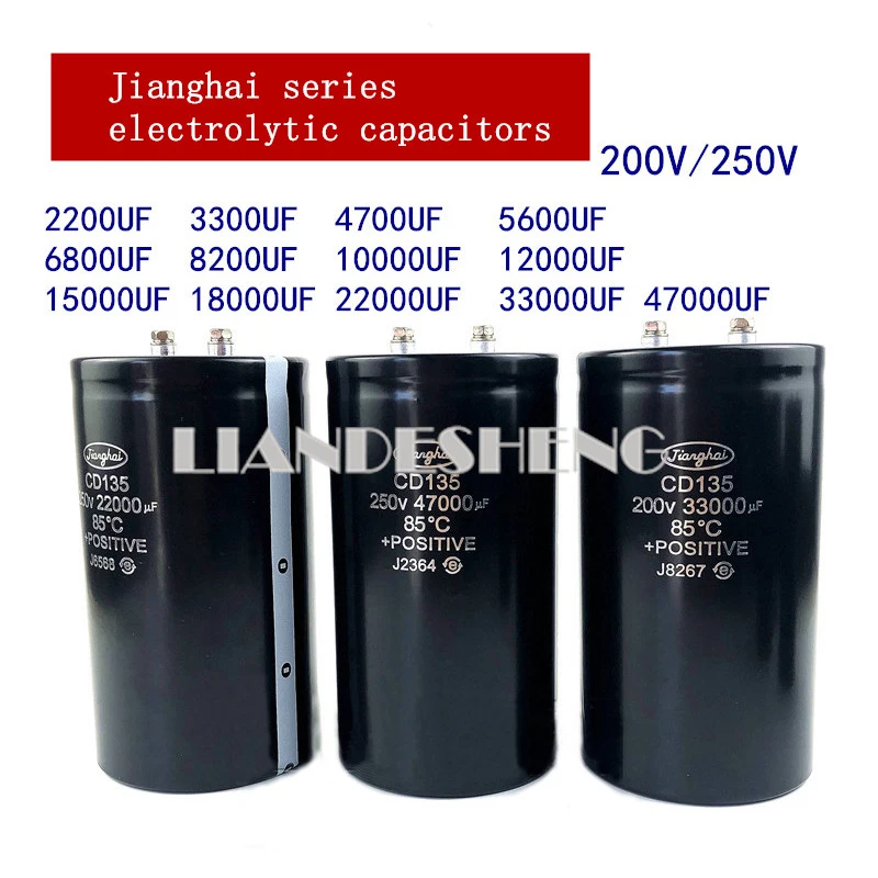 1pca-new-original-Jianghai-Electrolytic-Capacitor-200V4700UF-250V6800UF ...