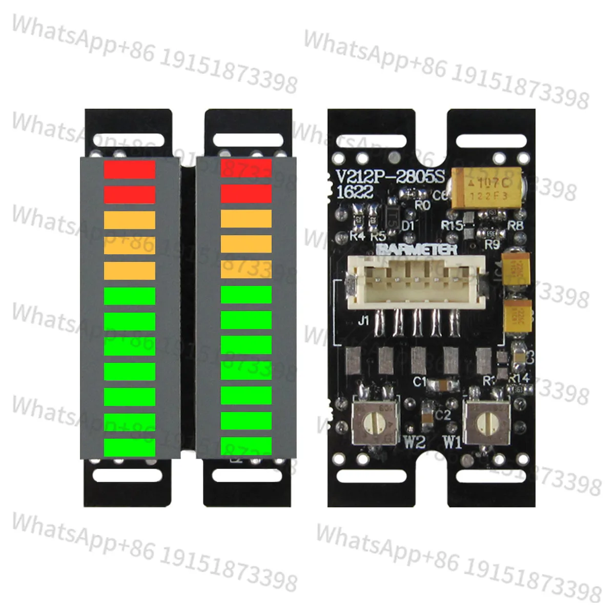 2*12 segment LED Music Audio Spectrum indicator Stereo Dual channel ...