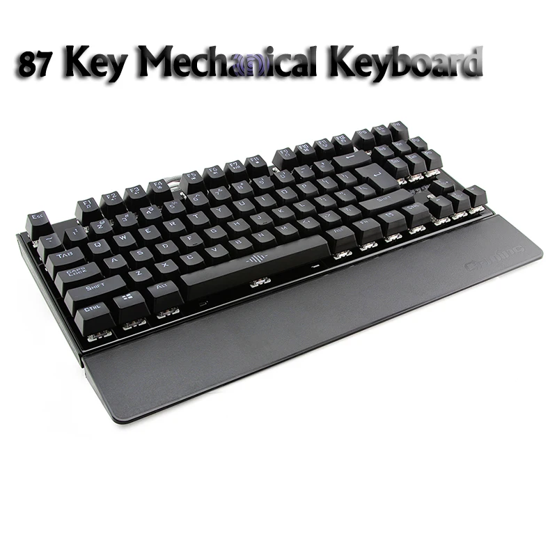 RGB-Backlit-Keyboard-87-Keycaps-Mechanical-Keyboard-Ergonomic-Wired ...