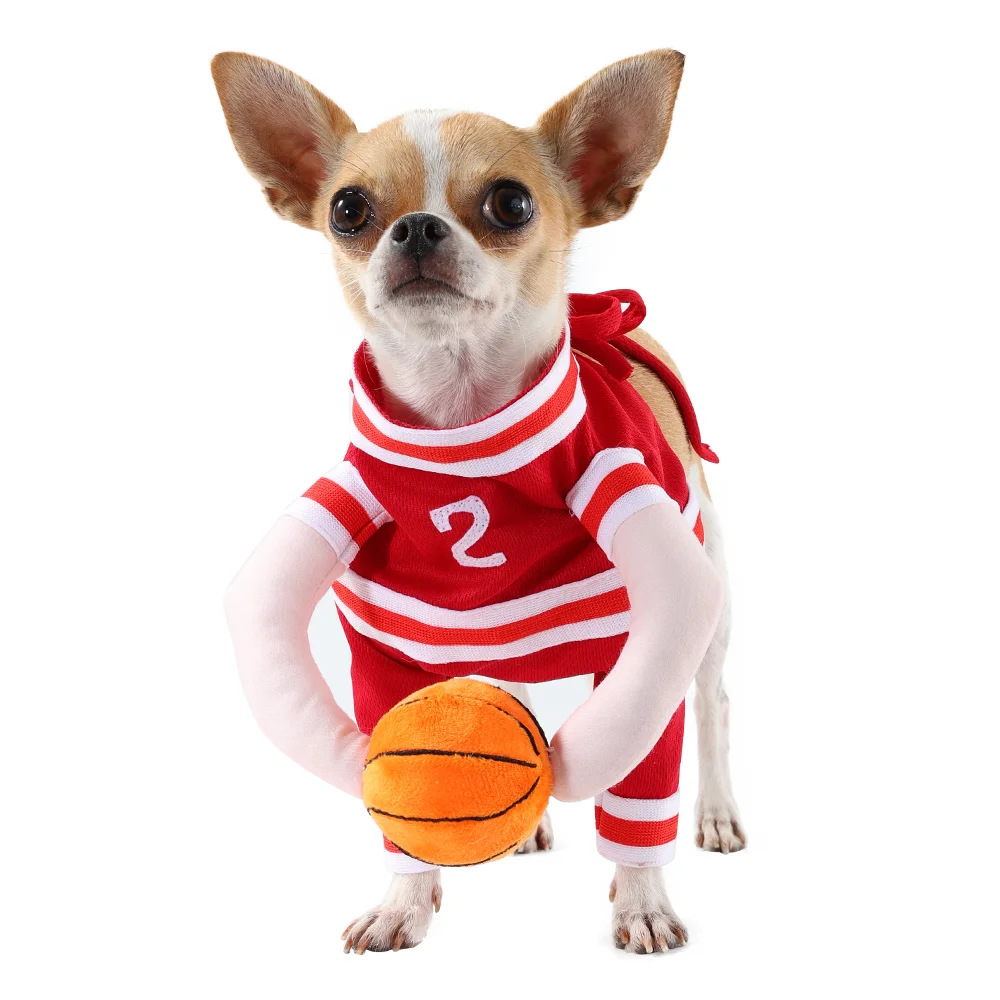 Funny Basketball Pet Costume Halloween Cosplay Cats Clothes For Small ...
