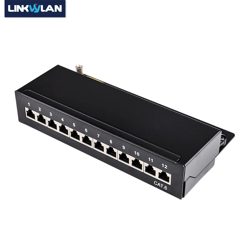 Mini Desktop Cat 6 12-port Patch Panel Full Shielded, Available For ...