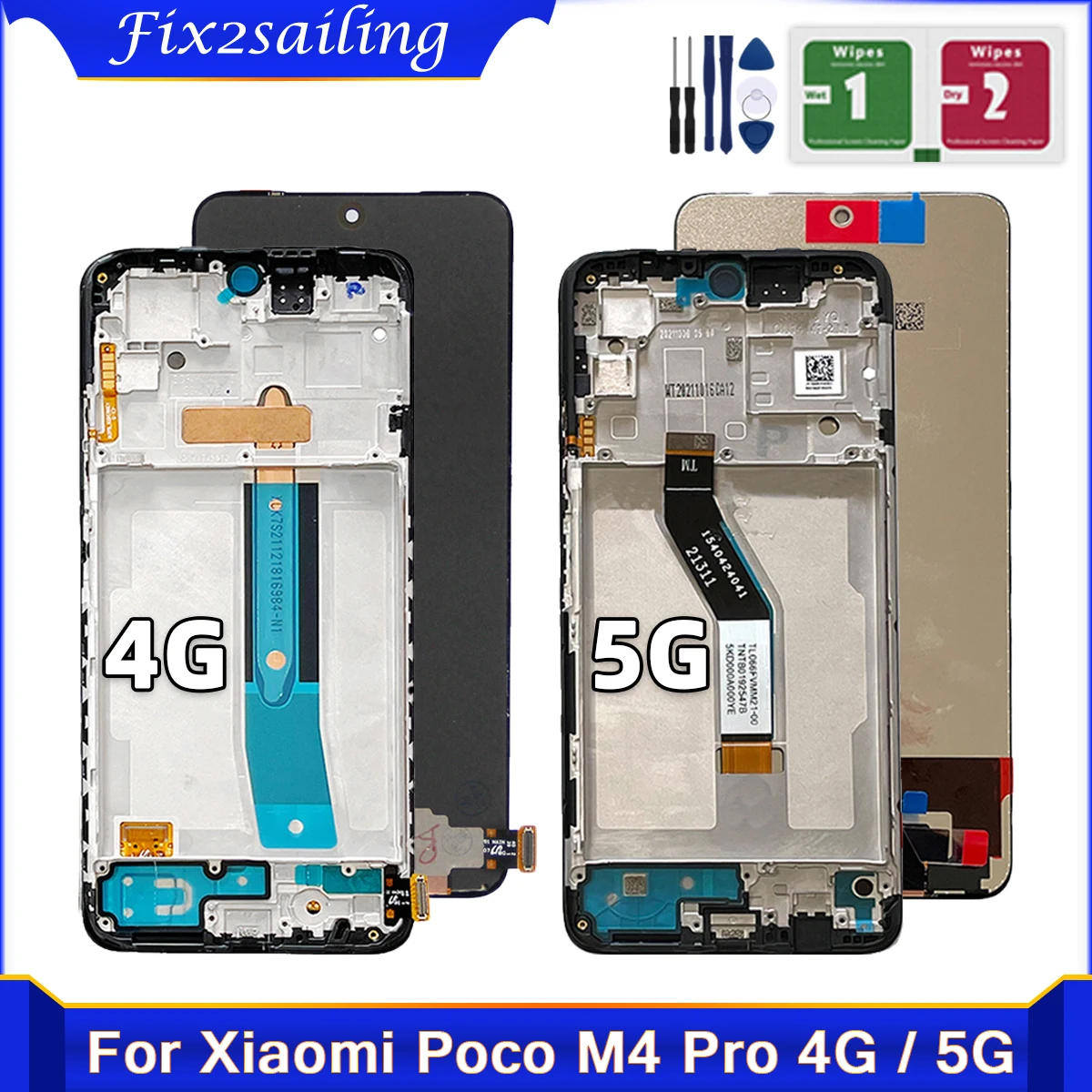 Pantalla-LCD-Original-para-Xiaomi-Poco-M4-Pro-4G-5G-con-digitalizador ...