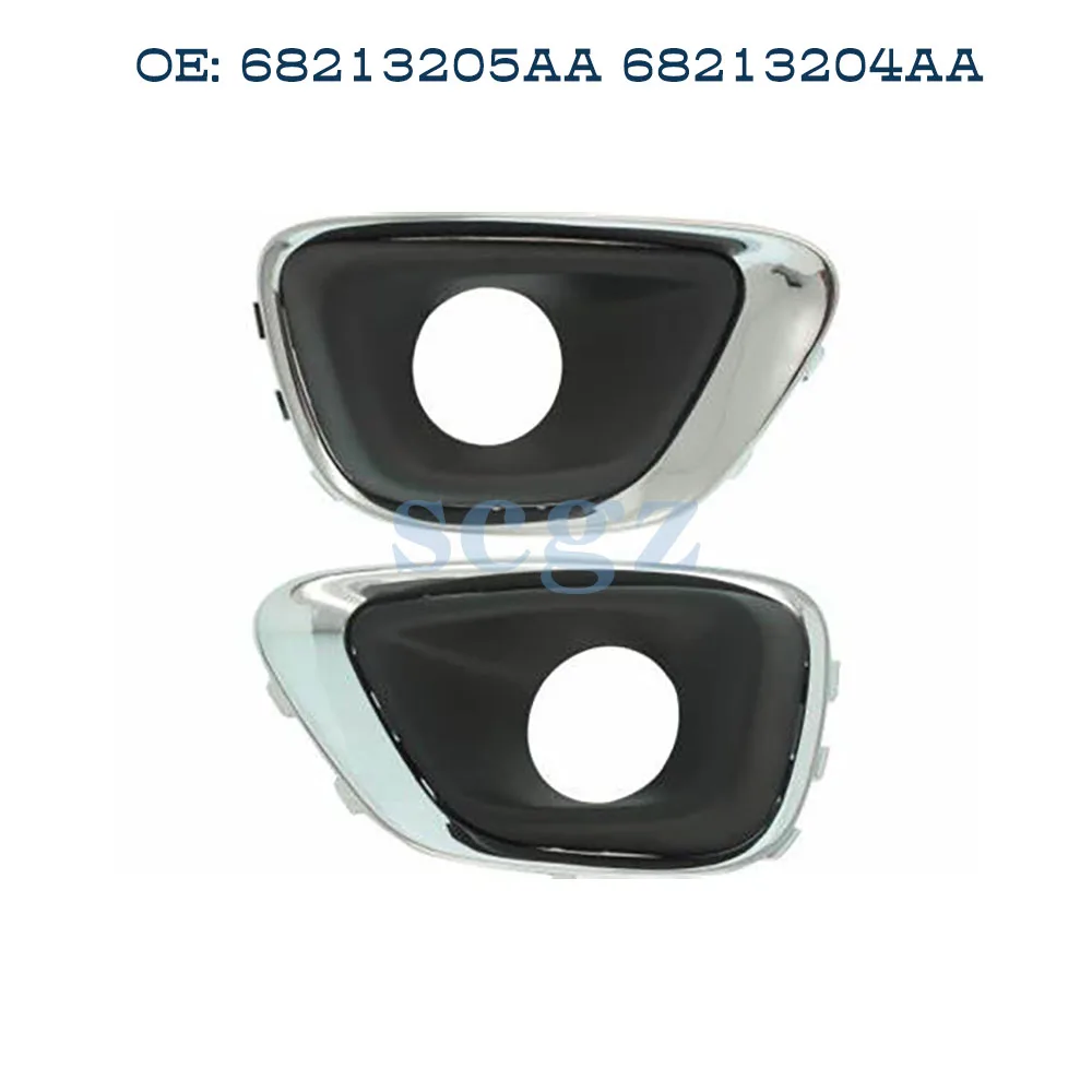 Fog Light Lamp Bezel 68213205AA 68213204AA For 2014-2017 J-eep Compass ...