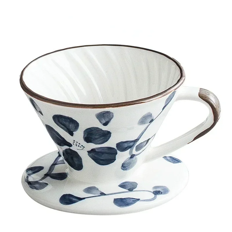 Ceramic-Conical-Hand-Brewed-Coffee-Set-Coffee-Filter-Cup-Hand-painted ...