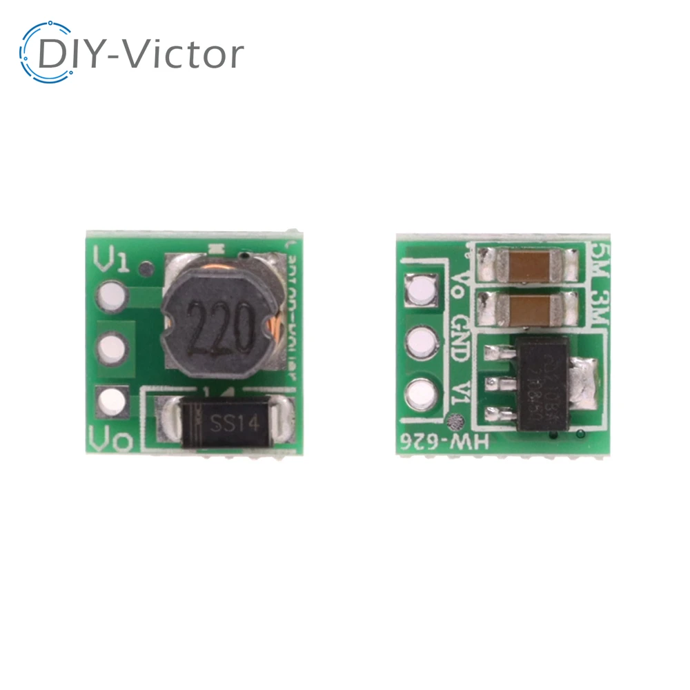 5pcs/lot Dc Dc Boost Step Up Converter 1.5v 3v 3.7v 4.5v To 5v Voltage ...