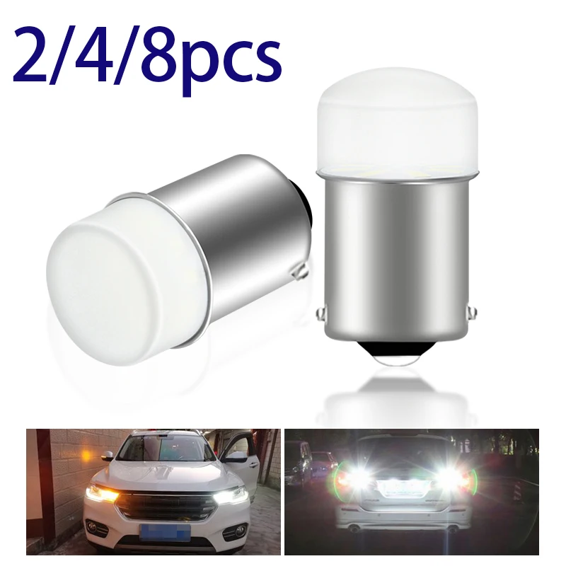 8pcs-P21-5W-Led-1157-High-Bright-Car-Light-BAY15D-1156-P21W-Ba15S-Bulb ...