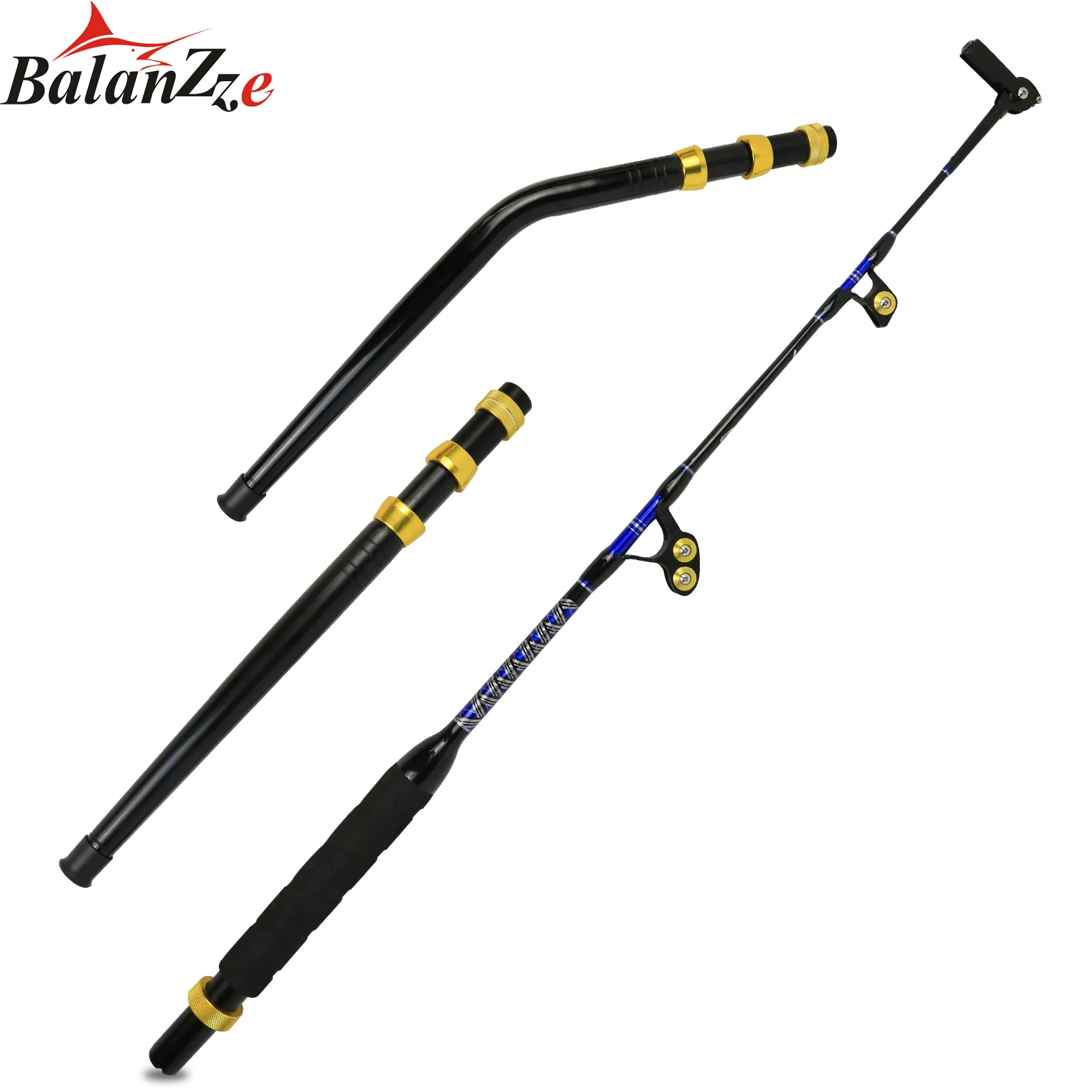 Deep-Sea-Big-Game-Rod-Trolling-Fishing-Rods-100lbs-130lbs-2-1Guides-5 ...