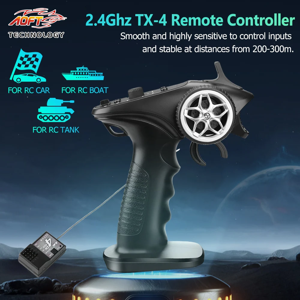 GA-4H-TX-TX4-2-4GHz-4CH-Radio-System-Transmitter-Controller-Remote ...