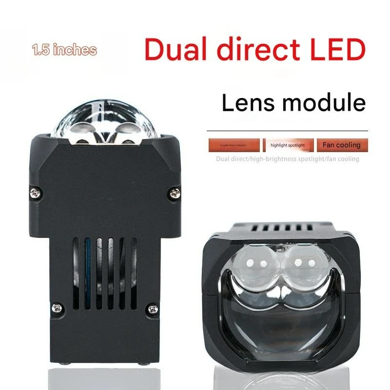 1.5 Inch Bi LED Projector Module with Halo Ring Dual Direct Beam Matrix ...
